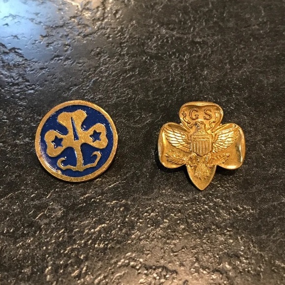 Girl Scouts | Accessories | Girls Scouts Usa 2 Vintage Uniform Pins ...